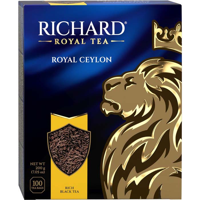 Чай черный Richard Royal Ceylon 100 пакетов. - Оптобаза