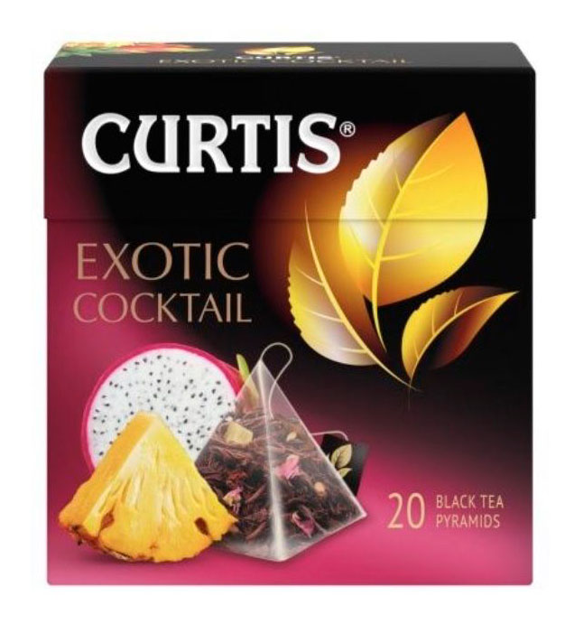 Чай черный Curtis Exotic Coctail пирамидки 20 штук. - Оптобаза